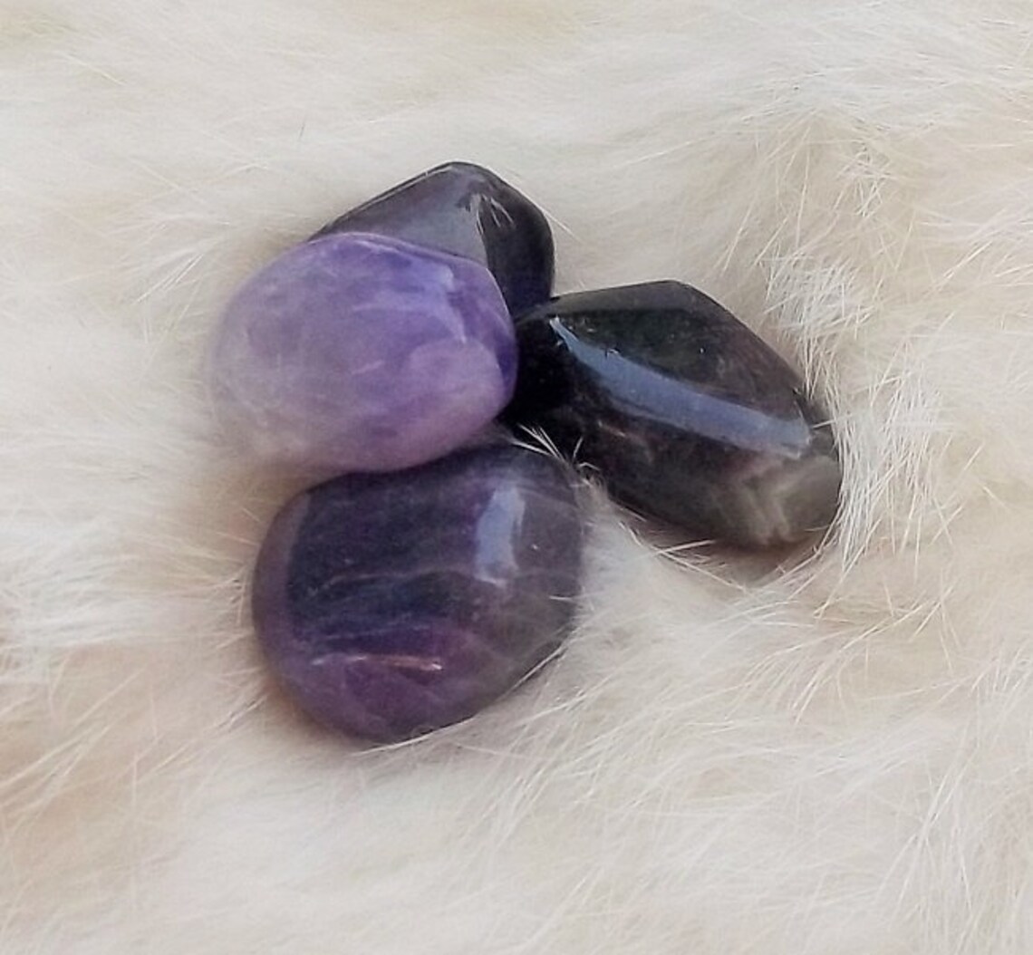 AMETHYST TUMBLED STONES Amethyst Healing Stones 1 Ounce - Etsy