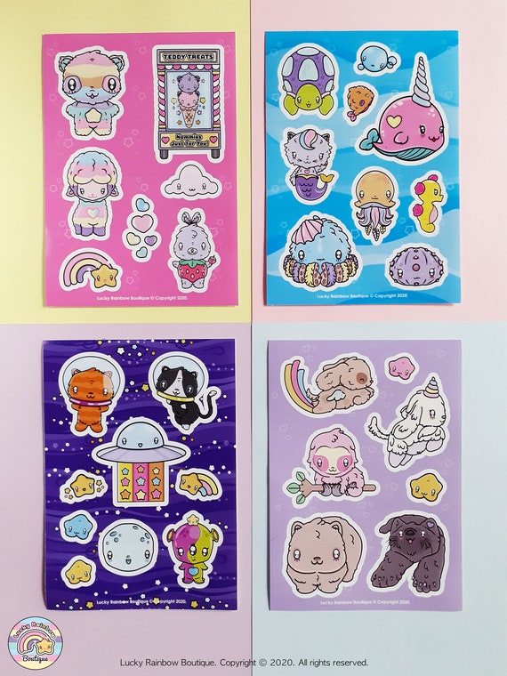 Stickers, Labels & Tags CHEETAH Full Page VINYL Sticker Sheet Paper ...