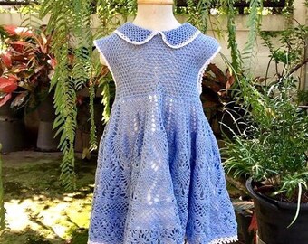 Crochet girl dress | Etsy