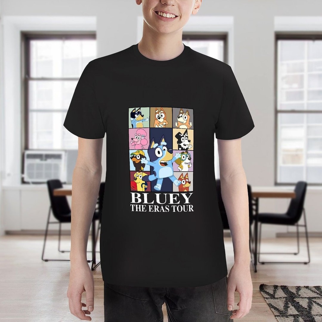 Cute Bluey Shirts Bluey Children T-shirt Bandit Heeler Shirt Bluey ...