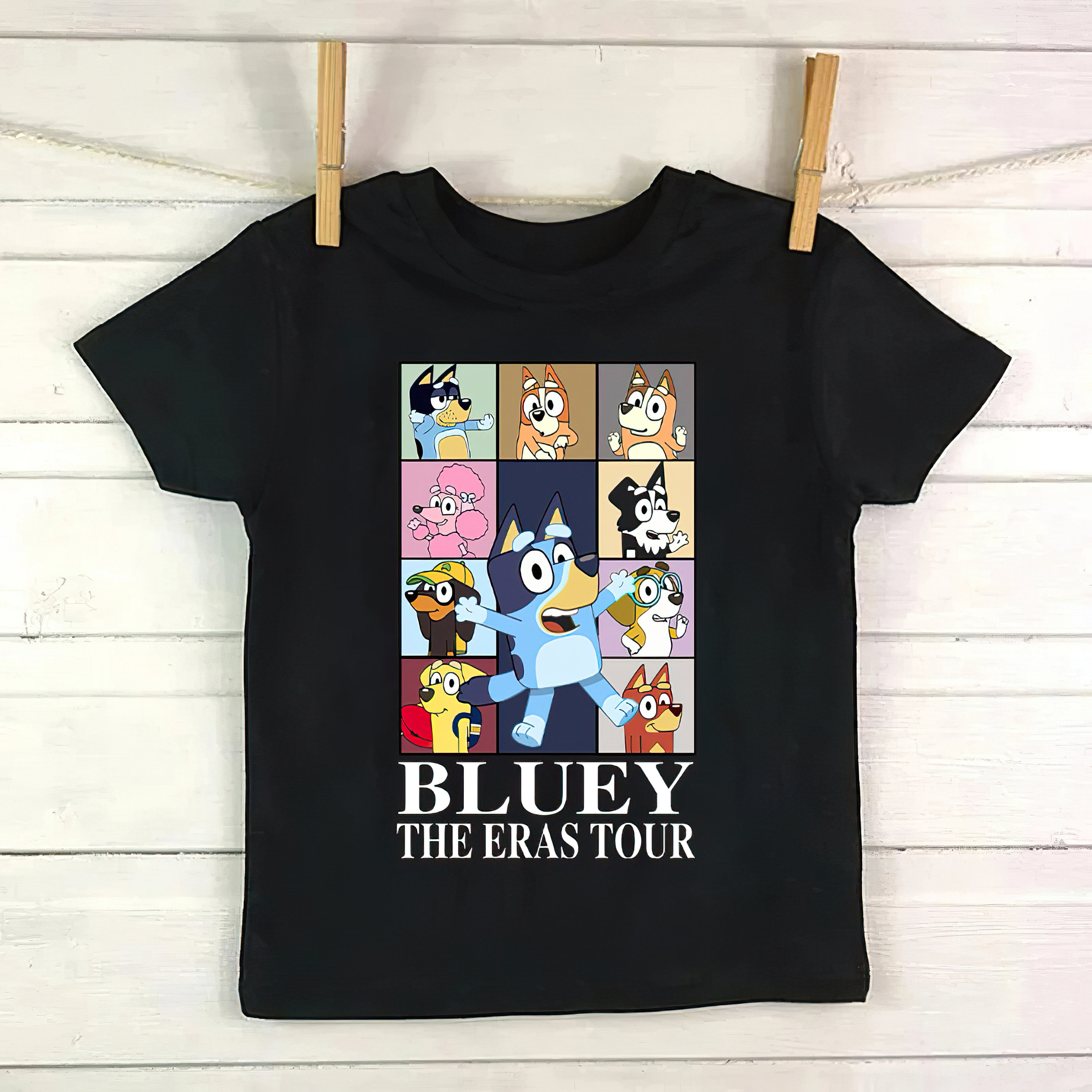 Cute Bluey Shirts Bluey Children T-shirt Bandit Heeler Shirt Bluey ...