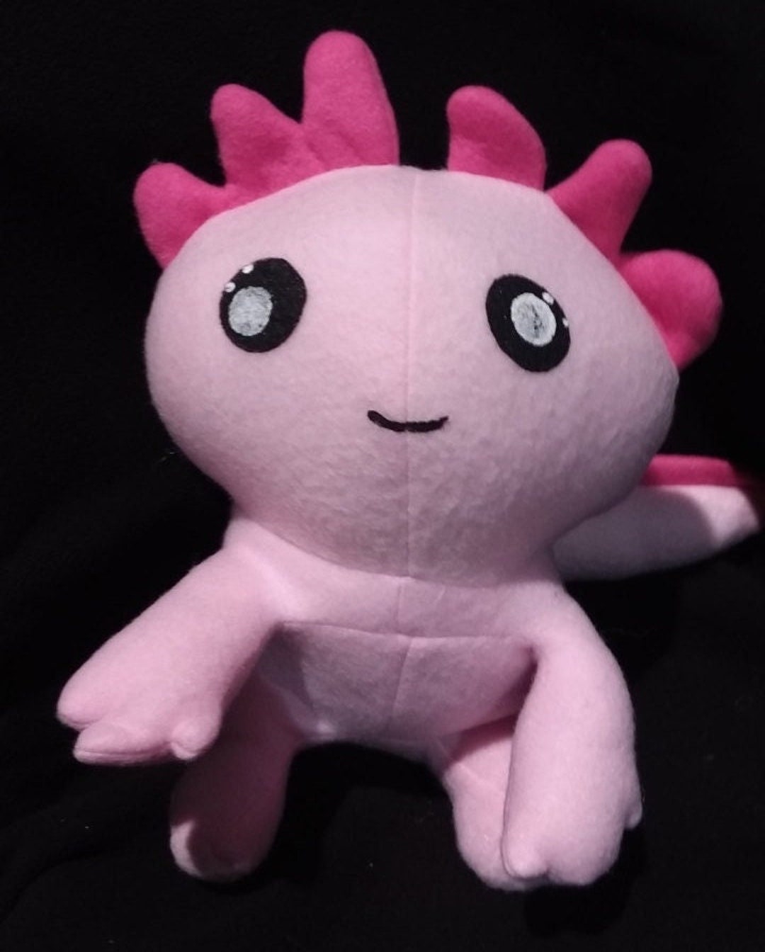 Pink Sitting Axolotl Plush - Etsy