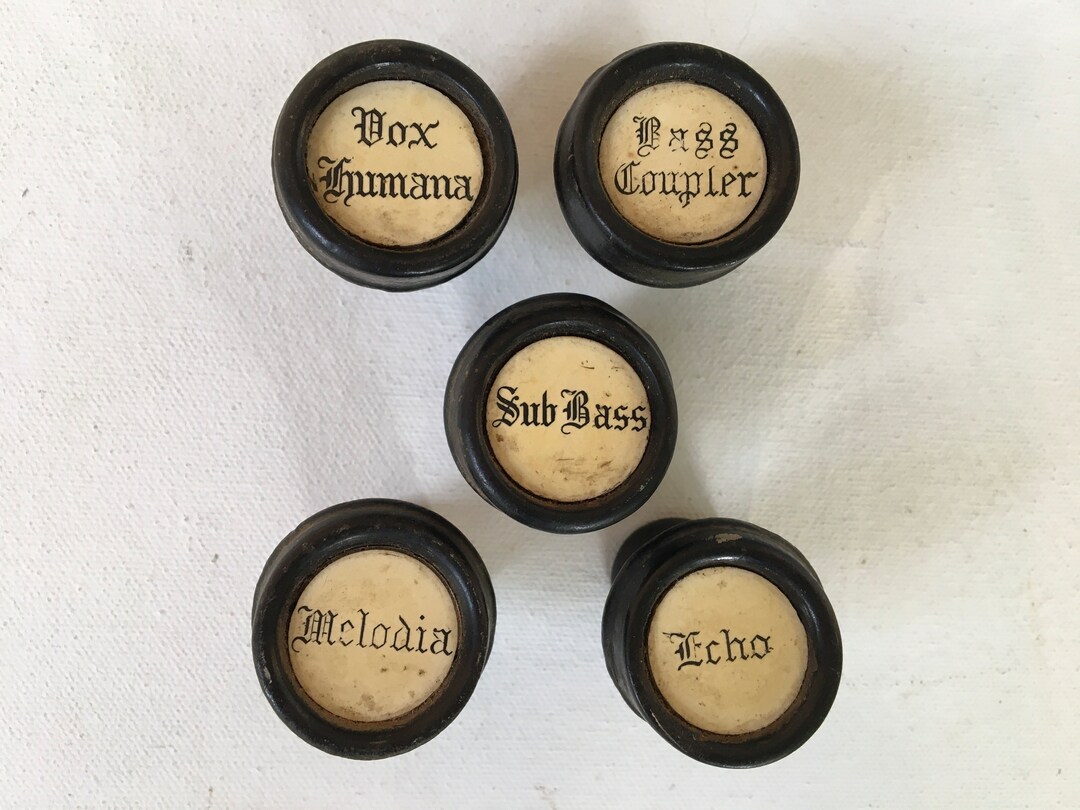 Antique Organ Knobs Wooden Handles Parts Musical Instrument - Etsy