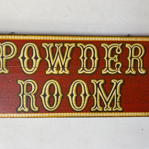 Powder Room Sign - Etsy