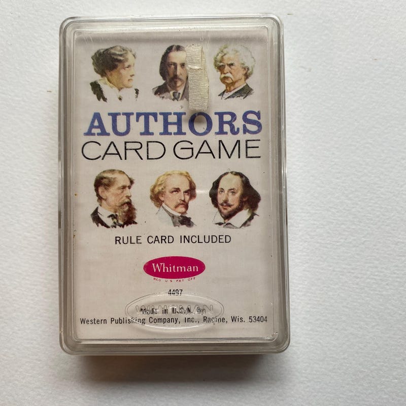 Authors Card Game - Etsy