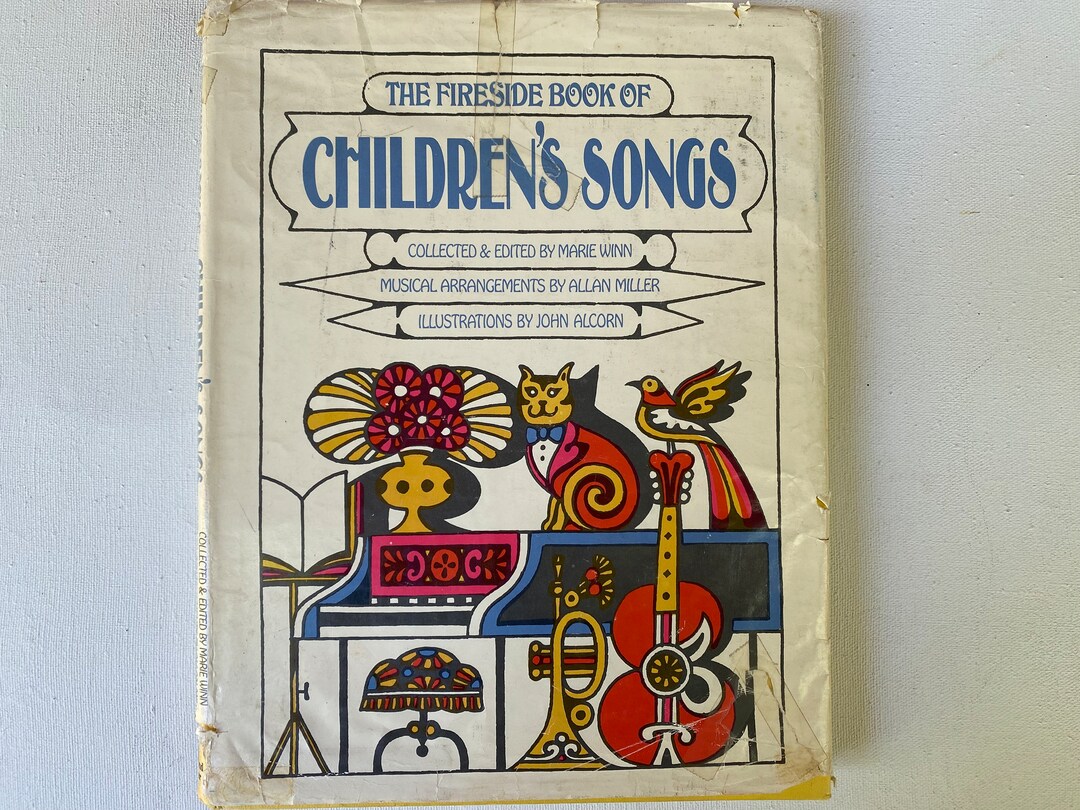 1966 Fireside Book of Children's Songs Book, John Alcorn Illustrator ...