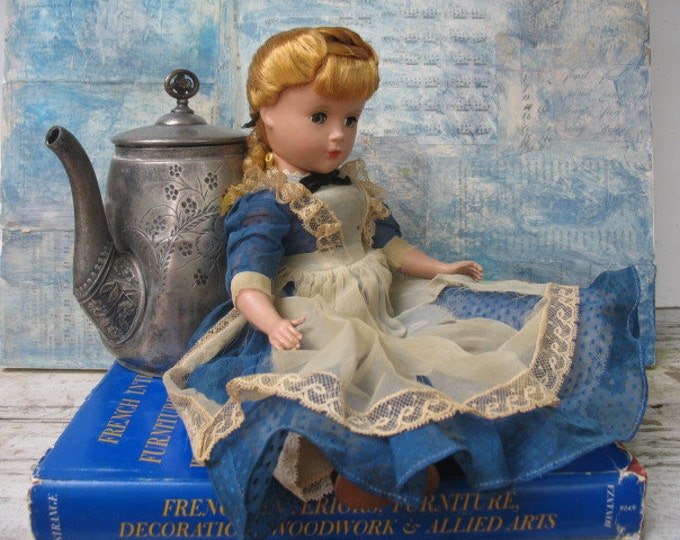 Madame Alexander 14 Meg Doll, 1950's Hard Plastic Little Women, Meg ...