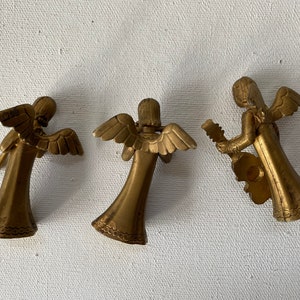 Mid Century Modern Angel Figures and Picks, Lots of Gold Angels ...