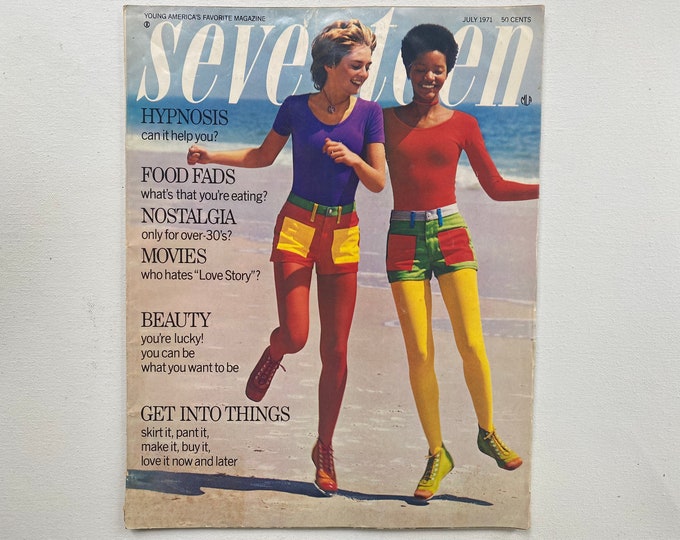 Vintage 70's Seventeen Magazine, July 1971, 70's Fashion Magazine - Etsy
