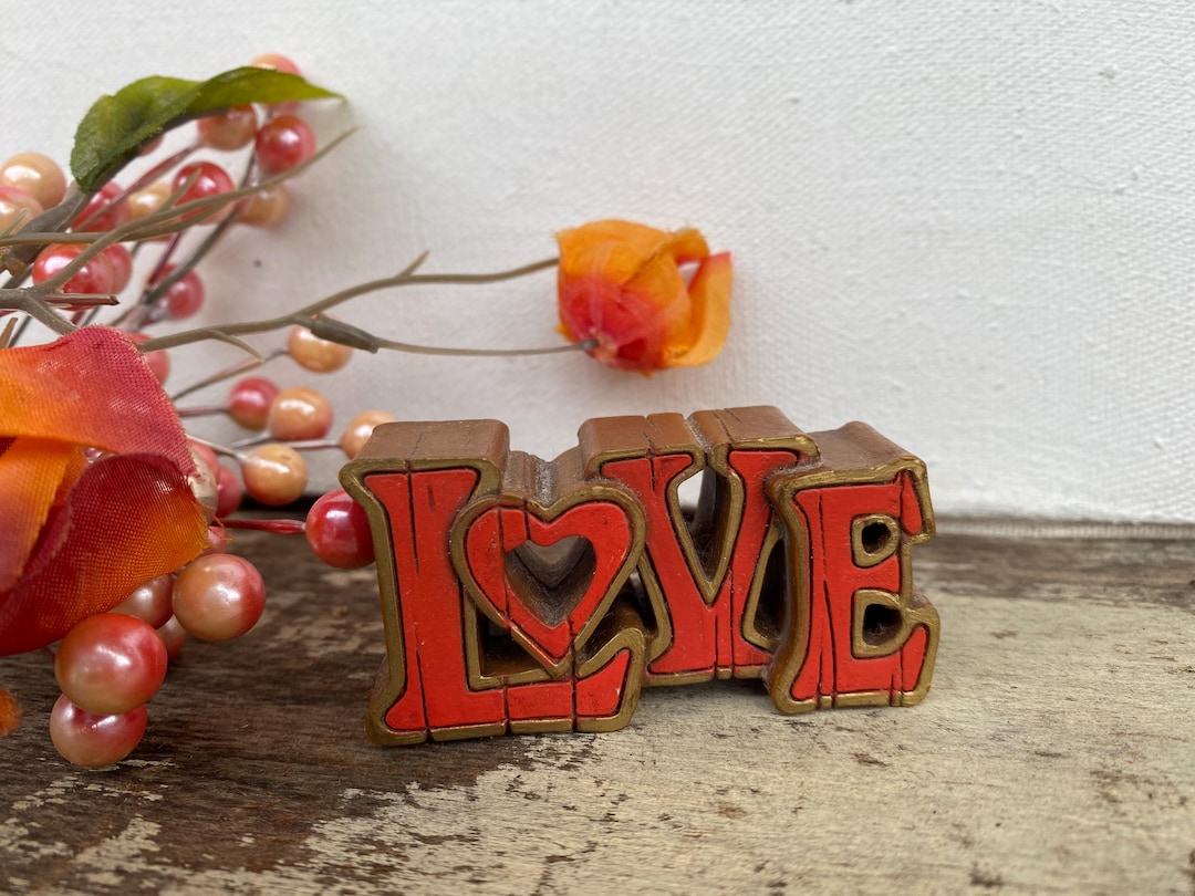 Hallmark Mini Love Sign, Valentine's Day, Resin 3D Love, Wedding ...