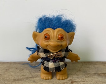 Blue Hair Troll Doll - Etsy