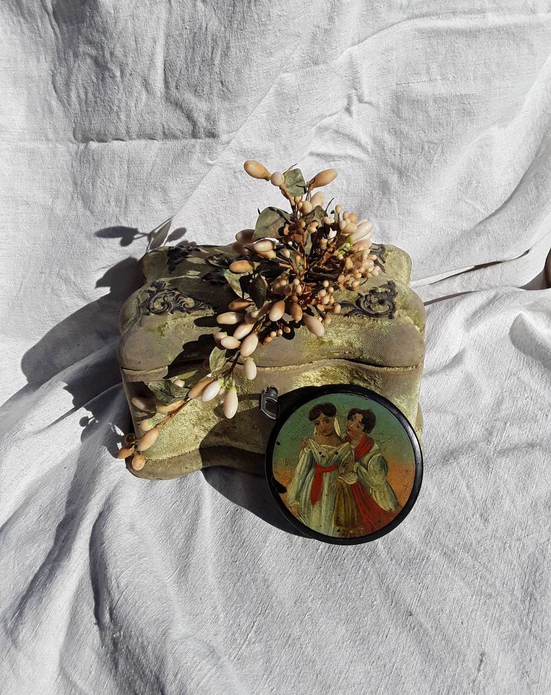 Antique Box, Regency Hand Painted Box, Papier Mache, Antique Gifts ...