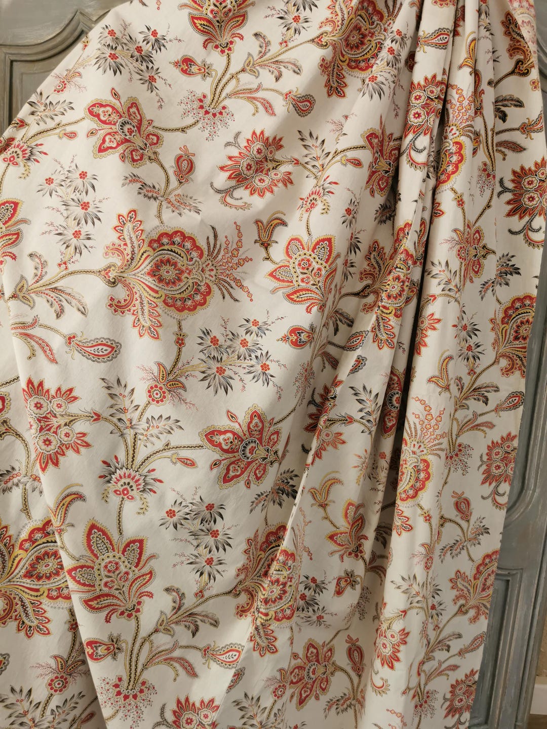 French Vintage , French Antique, Textiles Provençal ,teinte Indienne ...