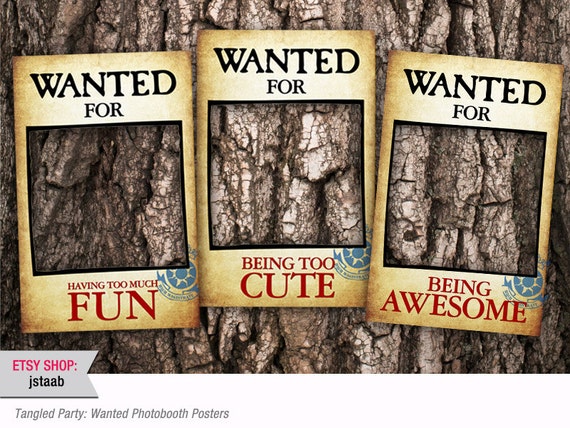 Tangled Wanted Poster Template