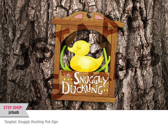 Tangled Party: Snuggly Duckling Pub Sign digital File - Etsy