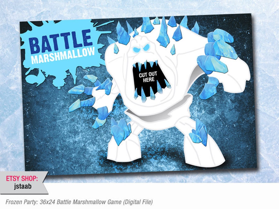 Frozen Party Game: Battle Marshmallow Game (digital File) - Etsy