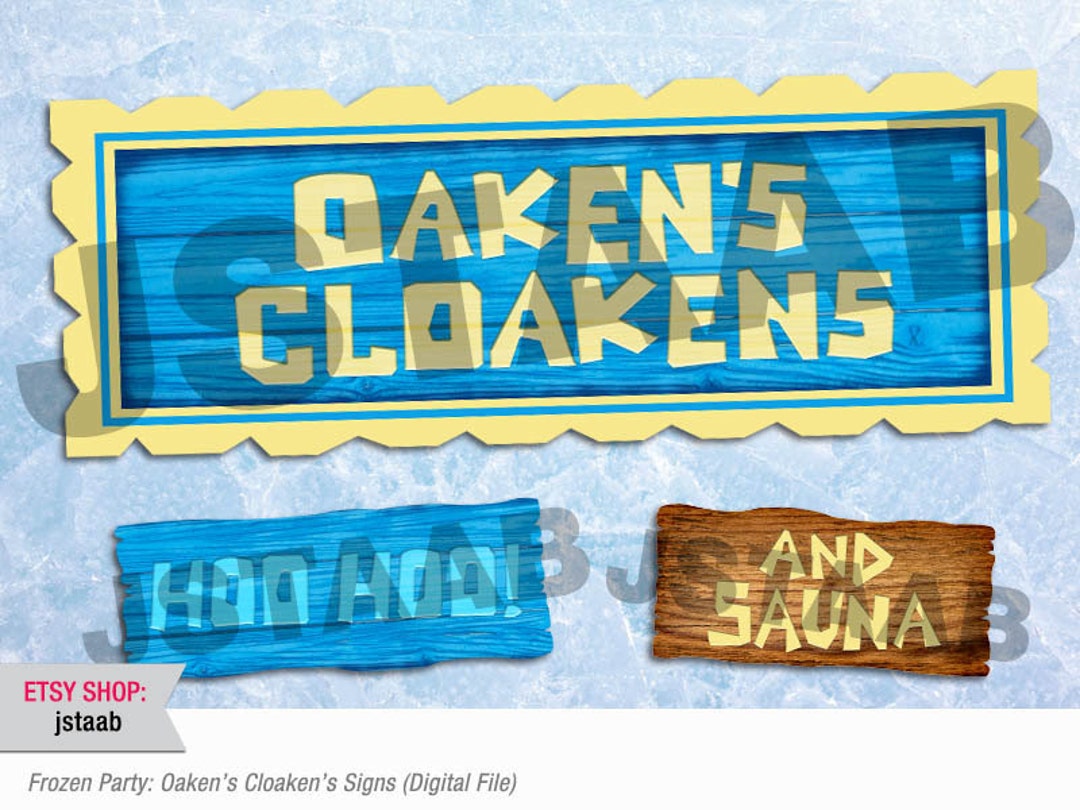 Frozen Party: Oaken's Cloaken's, Hoo Hoo!, and Sauna Signs (digital ...