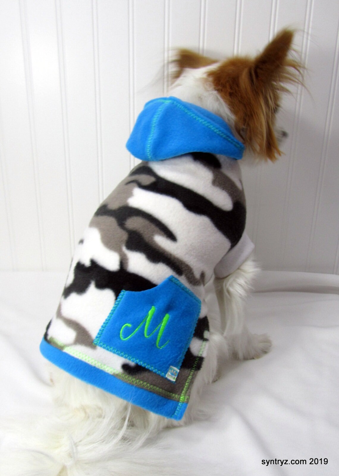 Dog Hoodie Cow Camo Print Black Gray Blue Sizes Tiny to Giant | Etsy