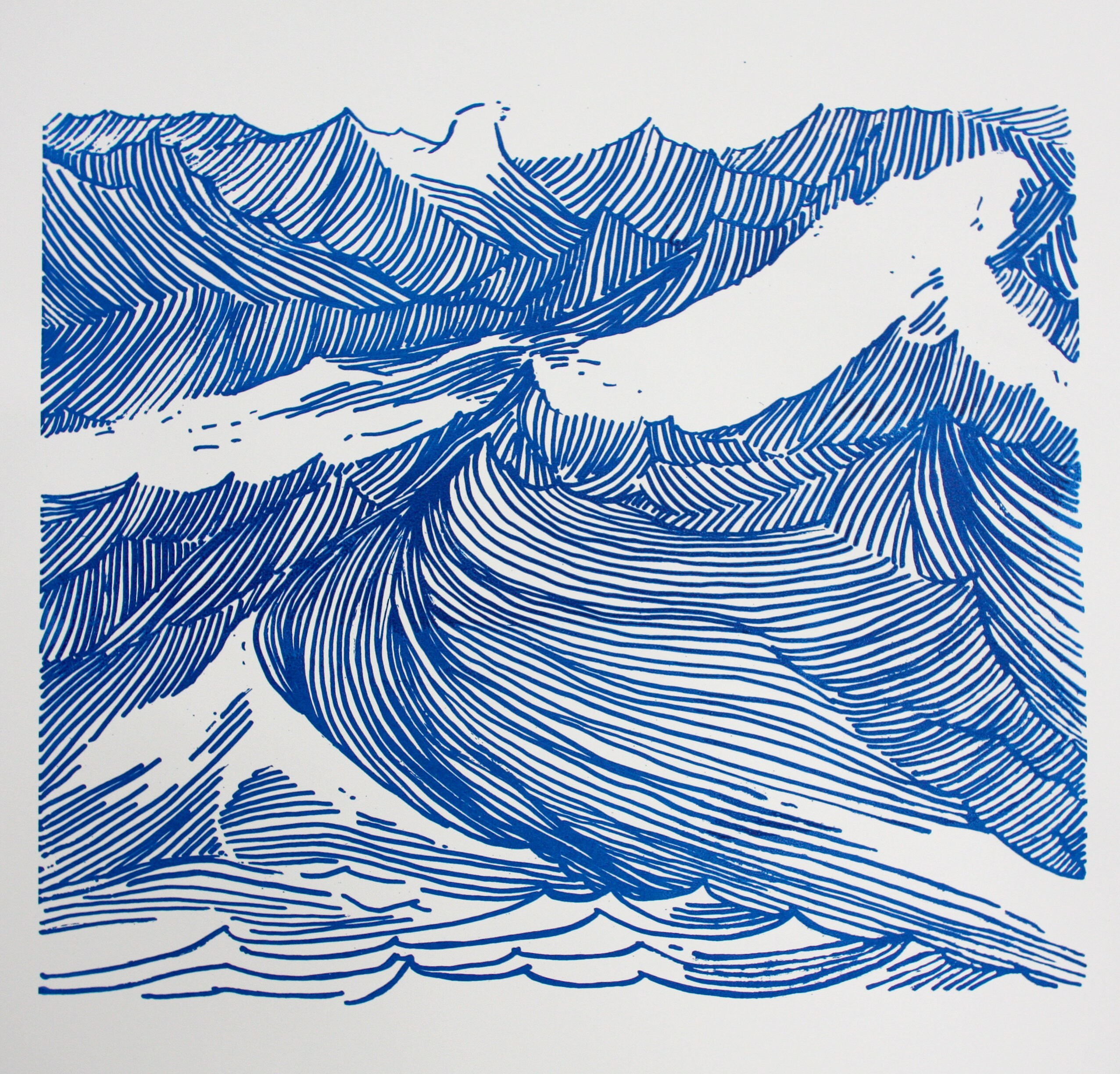 Crashing Waves Art Print - Etsy