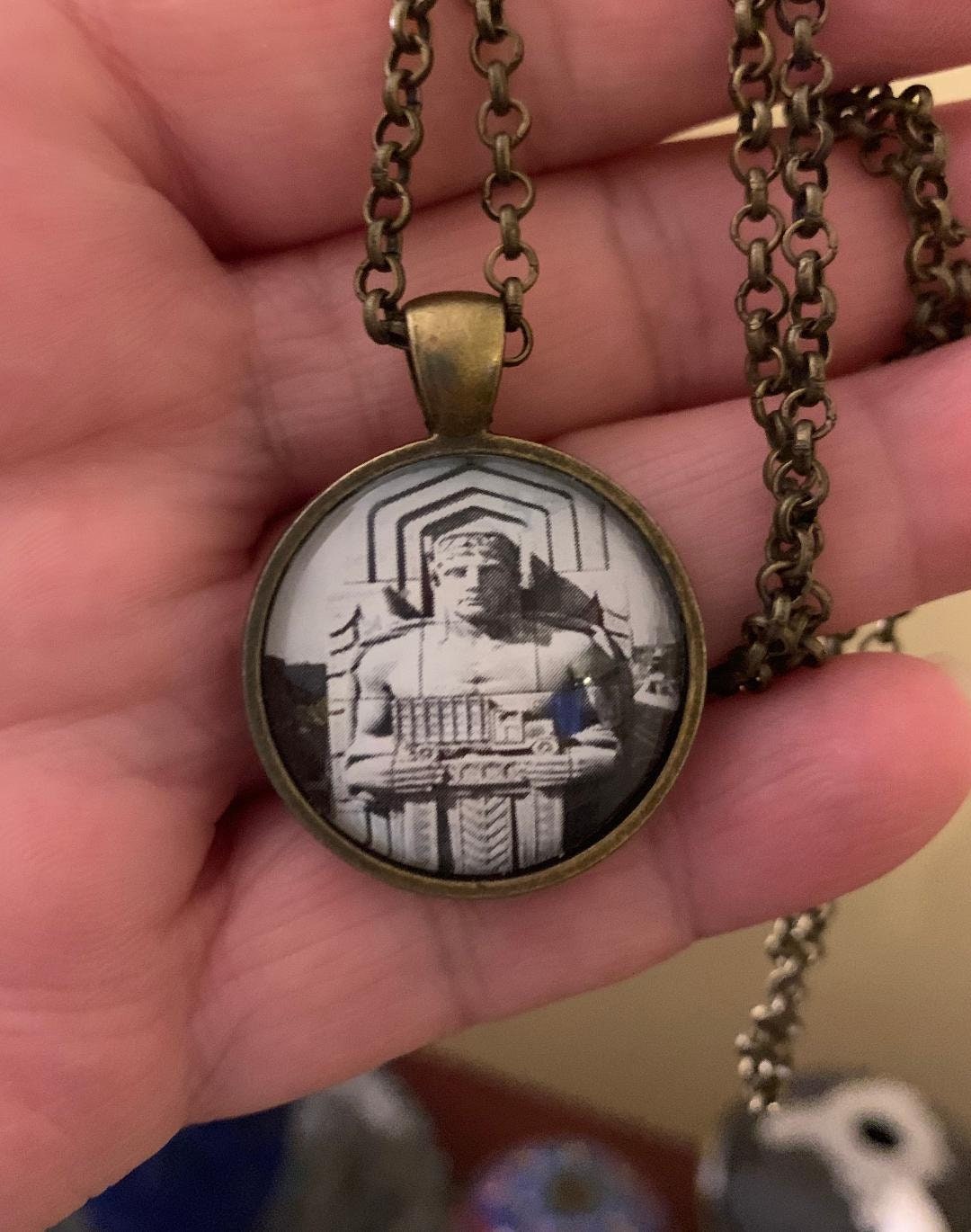 Guardian of Transportation Cleveland Necklace With 24" Rolo Chain - Etsy