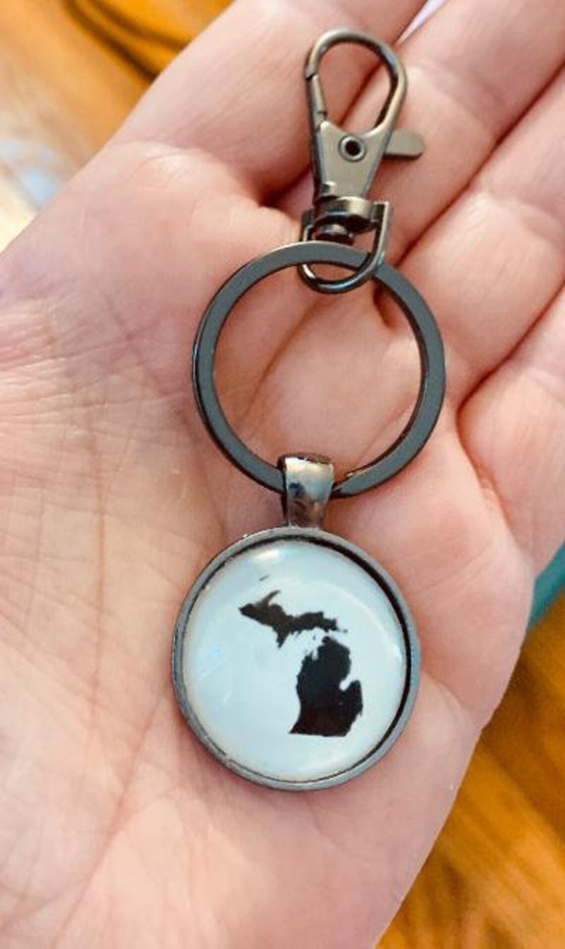 Michigan Keychain - Etsy