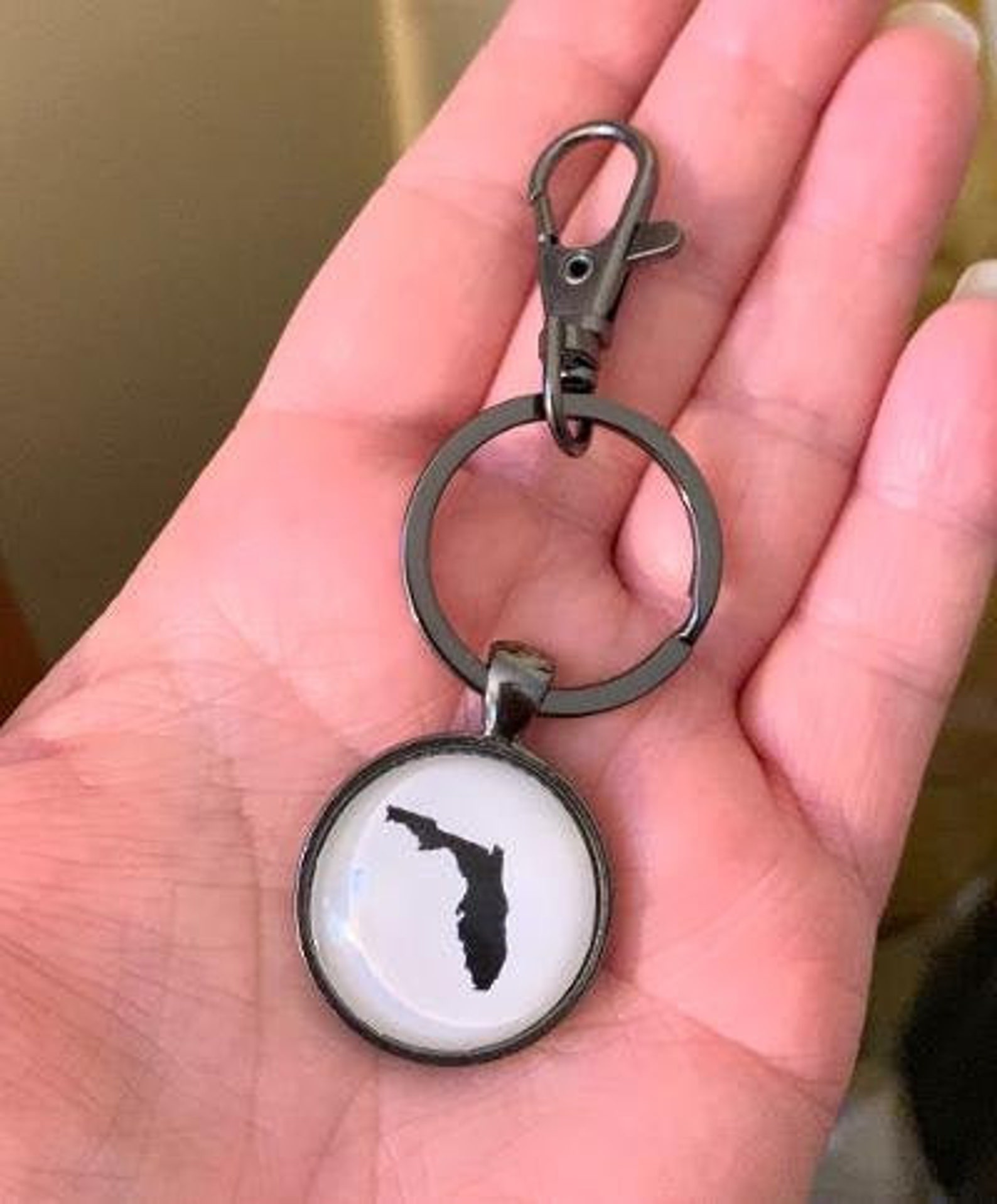 Florida Keychain | Etsy