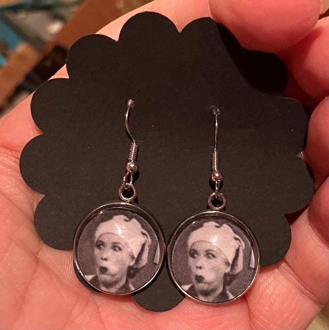 I Love Lucy Ethel Earrings - Etsy