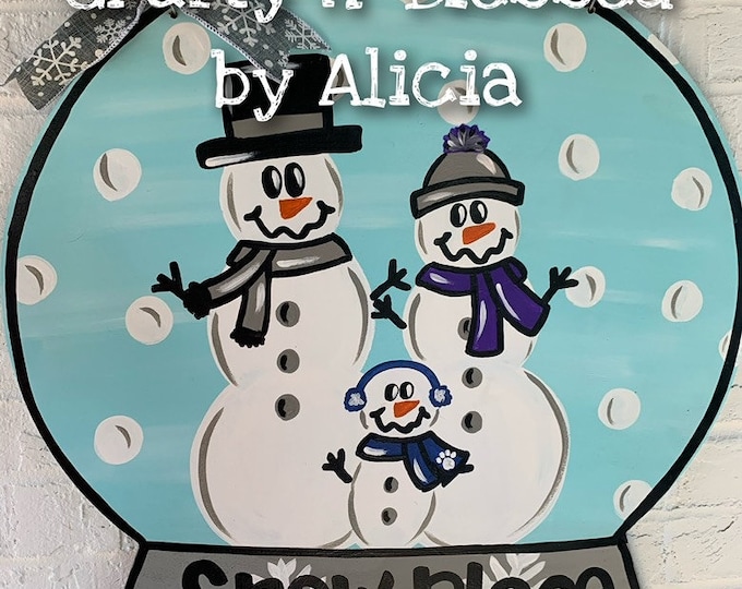 Snow Place Like Home Snow Globe Door Hanger - Etsy
