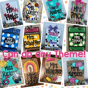 Crayon Themed Teacher Personalized Clipboards - Etsy