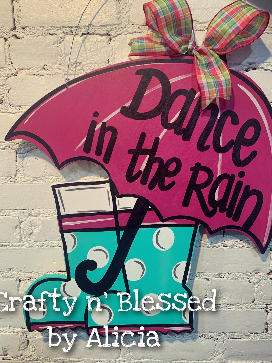 Rain Boots Custom Door Hanger - Etsy