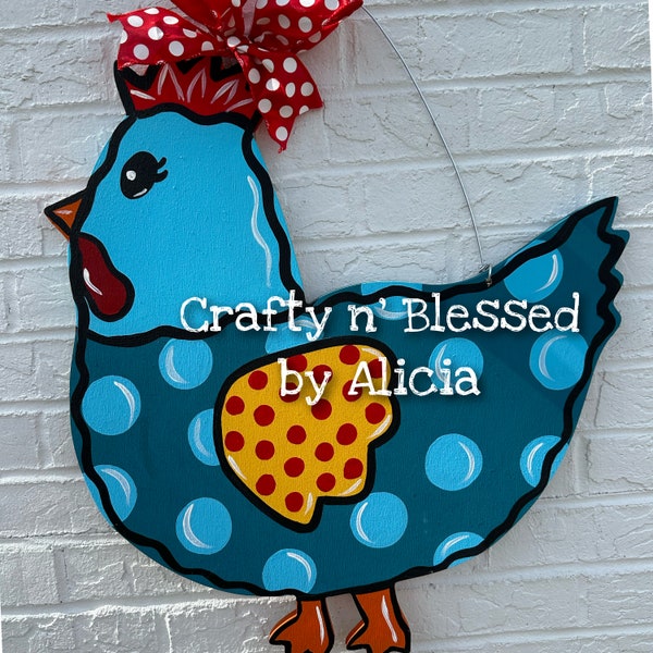 Chicken Door Hanger - Etsy