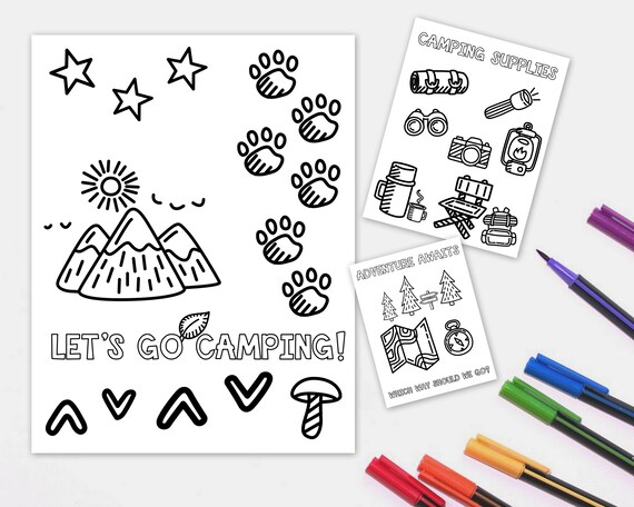 Camping Coloring Pages - Mom. Wife. Busy Life.