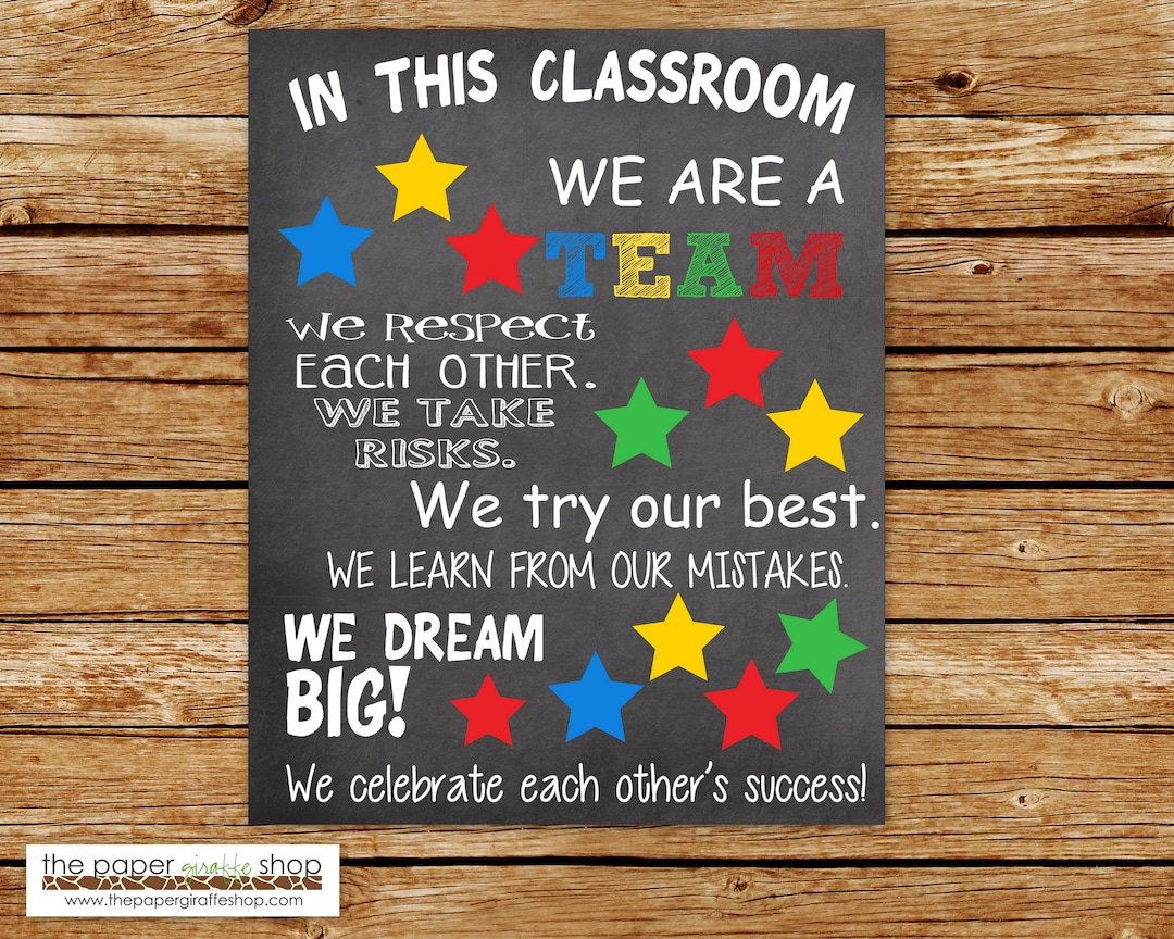 Stars Classroom Sign Stars Classroom Decor Teacher Gift - Etsy
