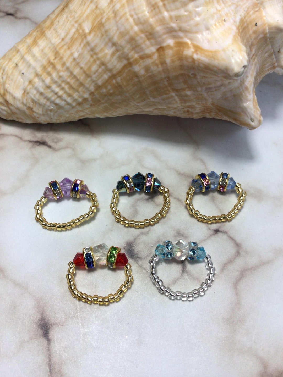 Swarovski Crystal Stretch Toe Rings/chakra/feng Shui/healing/spiritual ...