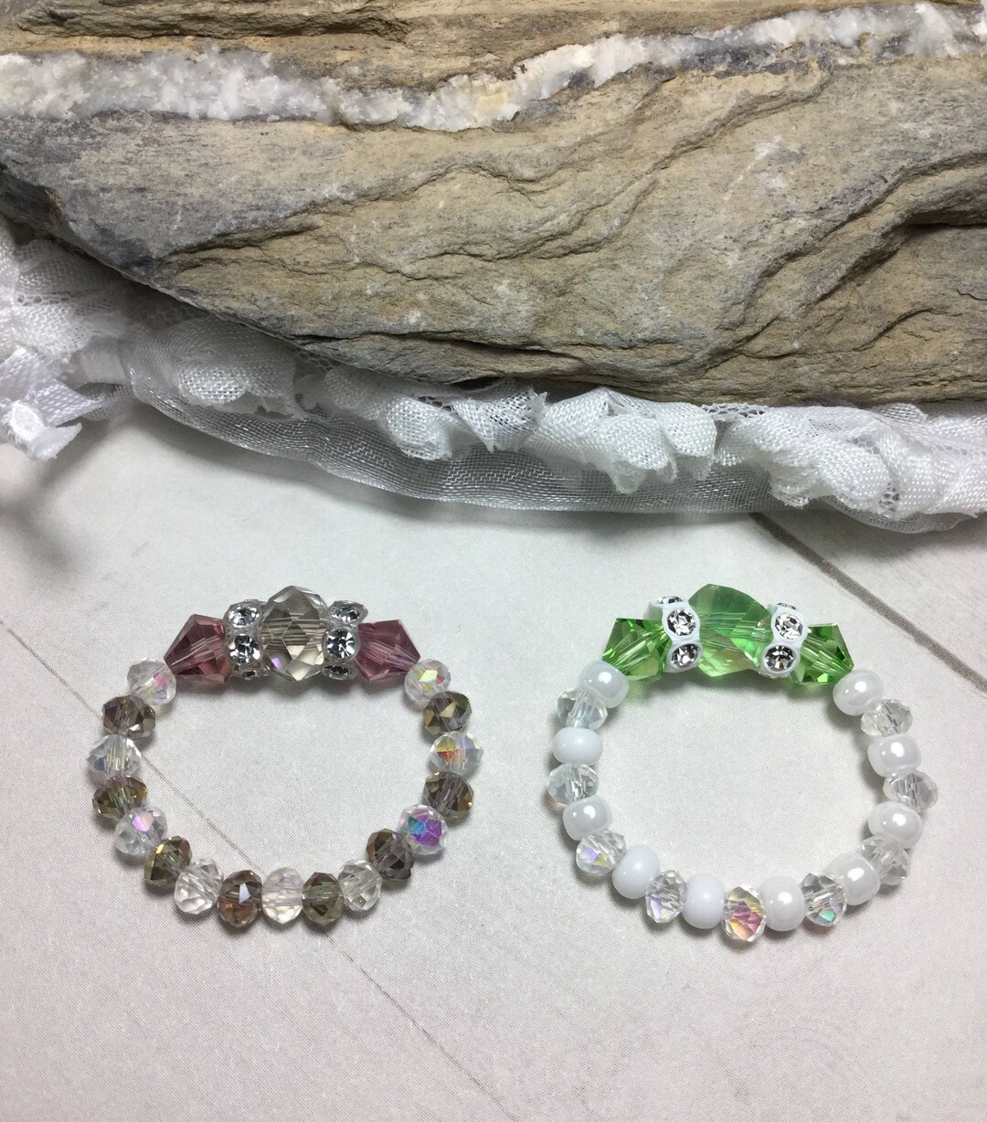 Connection - Swarovski Crystal Stretch Rings/mala Stretch Rings/healing ...