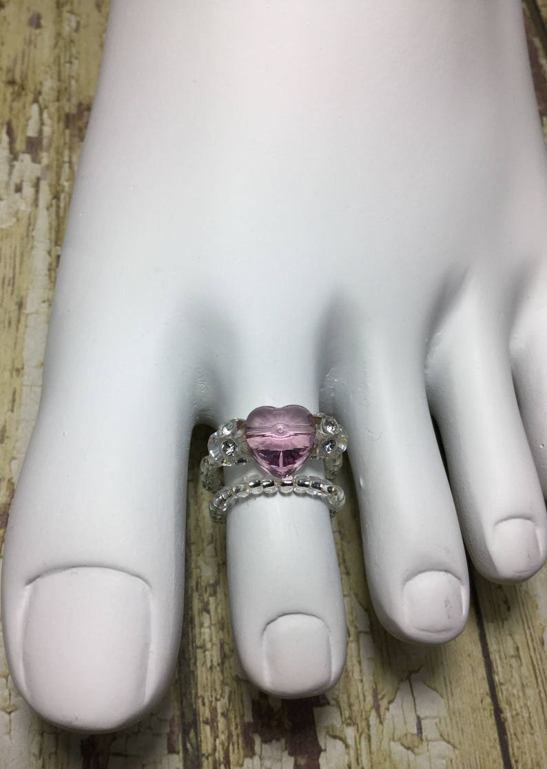 Spiritual - Swarovski Pearl Toe Rings/swarovski Crystal Pearl Rings ...