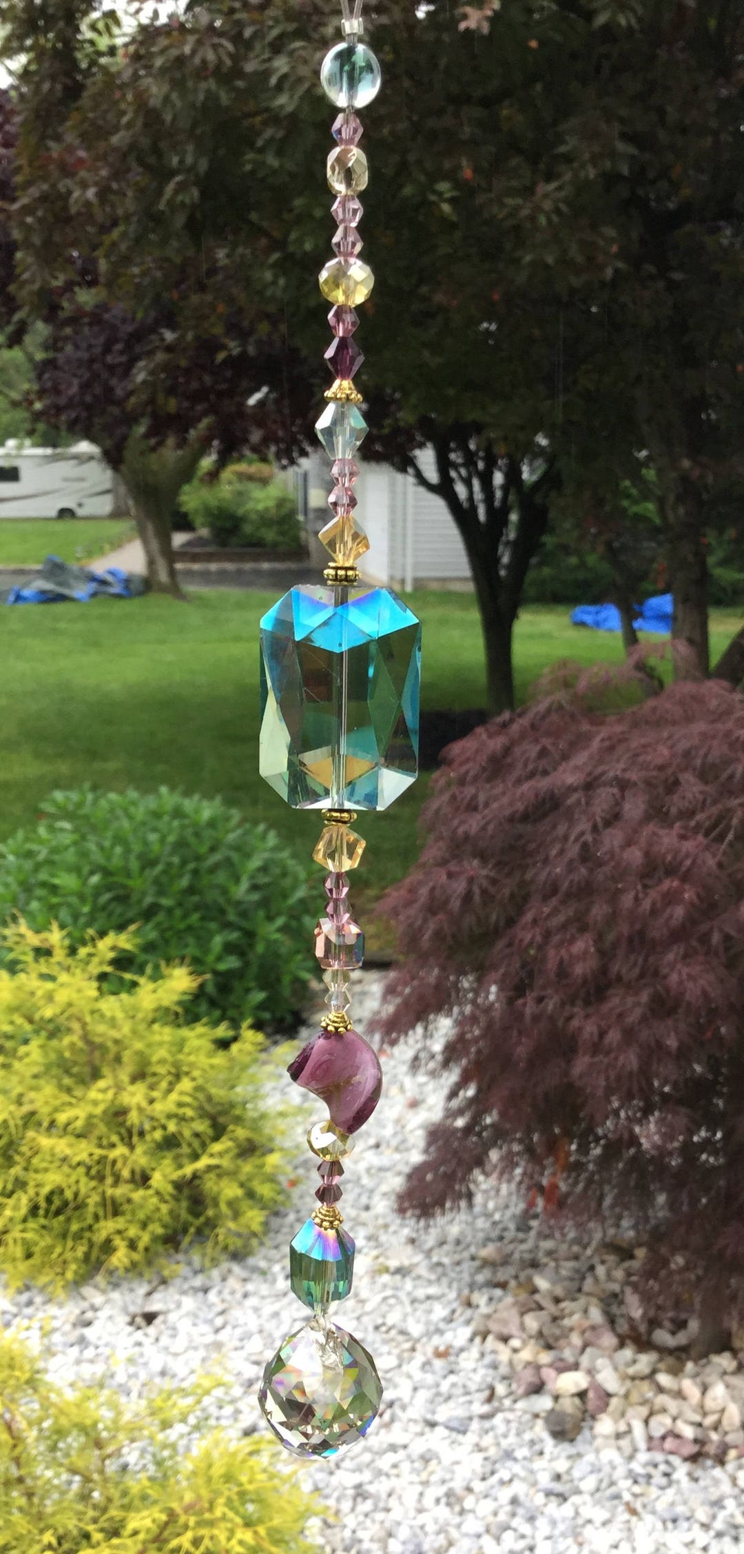 Connection - Healing Green Crystal Suncatchers/spiritual Green ...