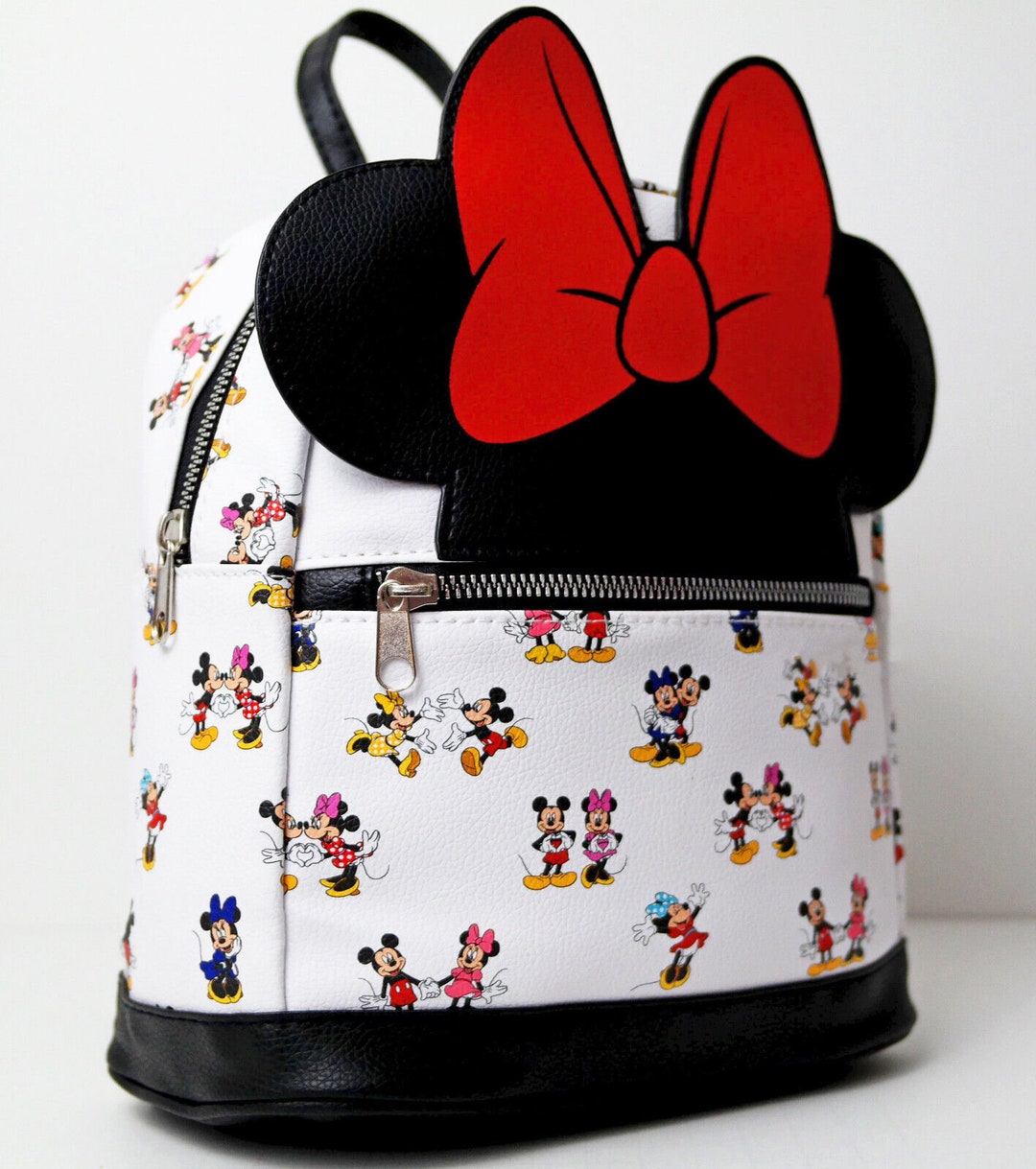 Personalized 10 Disney Minnie Mouse Deluxe Faux Leather Backpack - Etsy