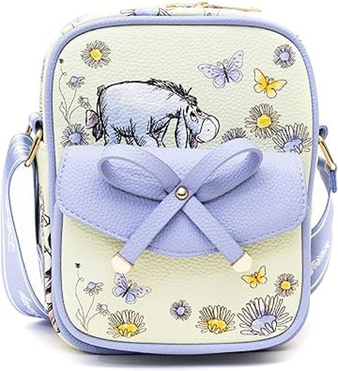 Personalized 8 Disney Winnie the Pooh Eeyore Purple Crossbody Shoulder ...