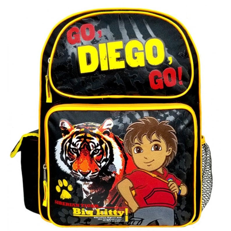 Personalized 16 Go Diego Go Black Large Backpack | Etsy