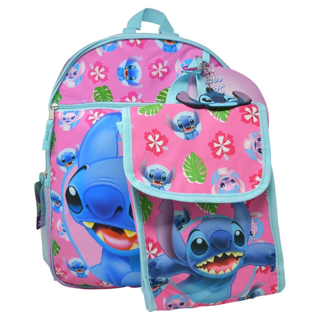 Personalized 16" Disney Lilo Stitch 3 Pcs Combo Includes Backpack Lunch ...