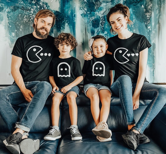Pac Man Shirt Family Shirts Father and Son Shirt Set Baby | Etsy