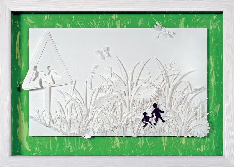 TRUANCY Paper Cut and Paper Sculpture Photographic Reproduction on Art ...