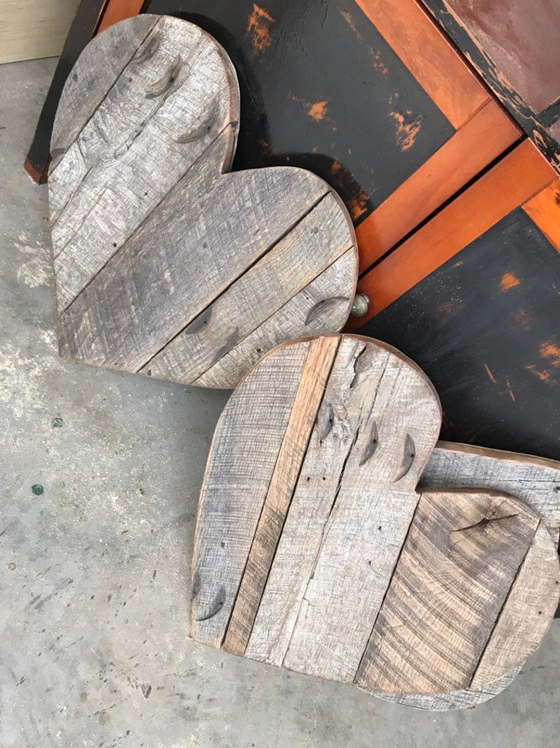 Wooden pallet heart sm | Etsy