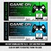 Video Game Ticket Invitations Birthday Party instant Download Editable ...