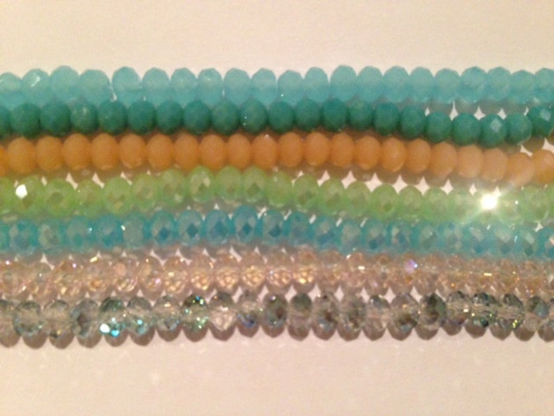 4x3mm Rondelle Round Shaped Faceted Chinese Crystals Glass | Etsy