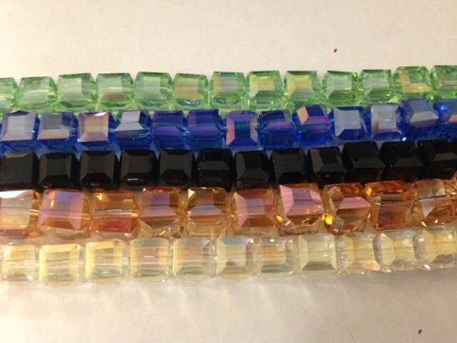 10mm Cube ,faceted, Chinese Crystal Glass, 30beads - Etsy
