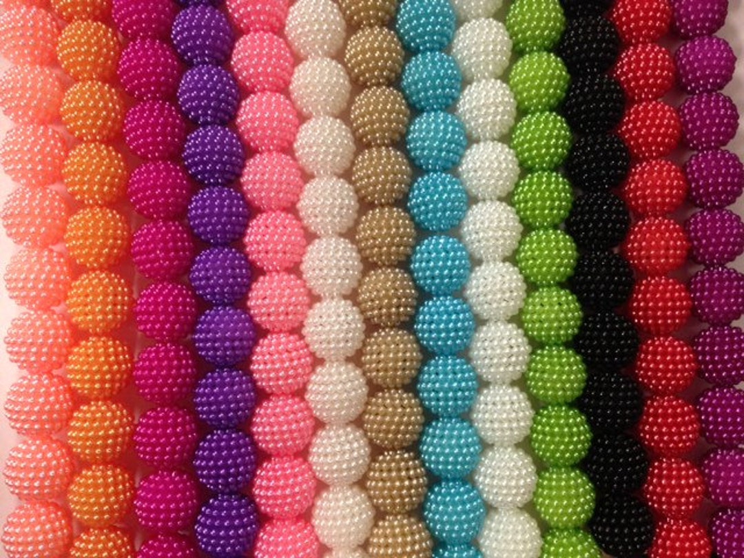 10-11mm Acylic Raspberry Shape, Round Pimply Beads With Little Bumps - Etsy