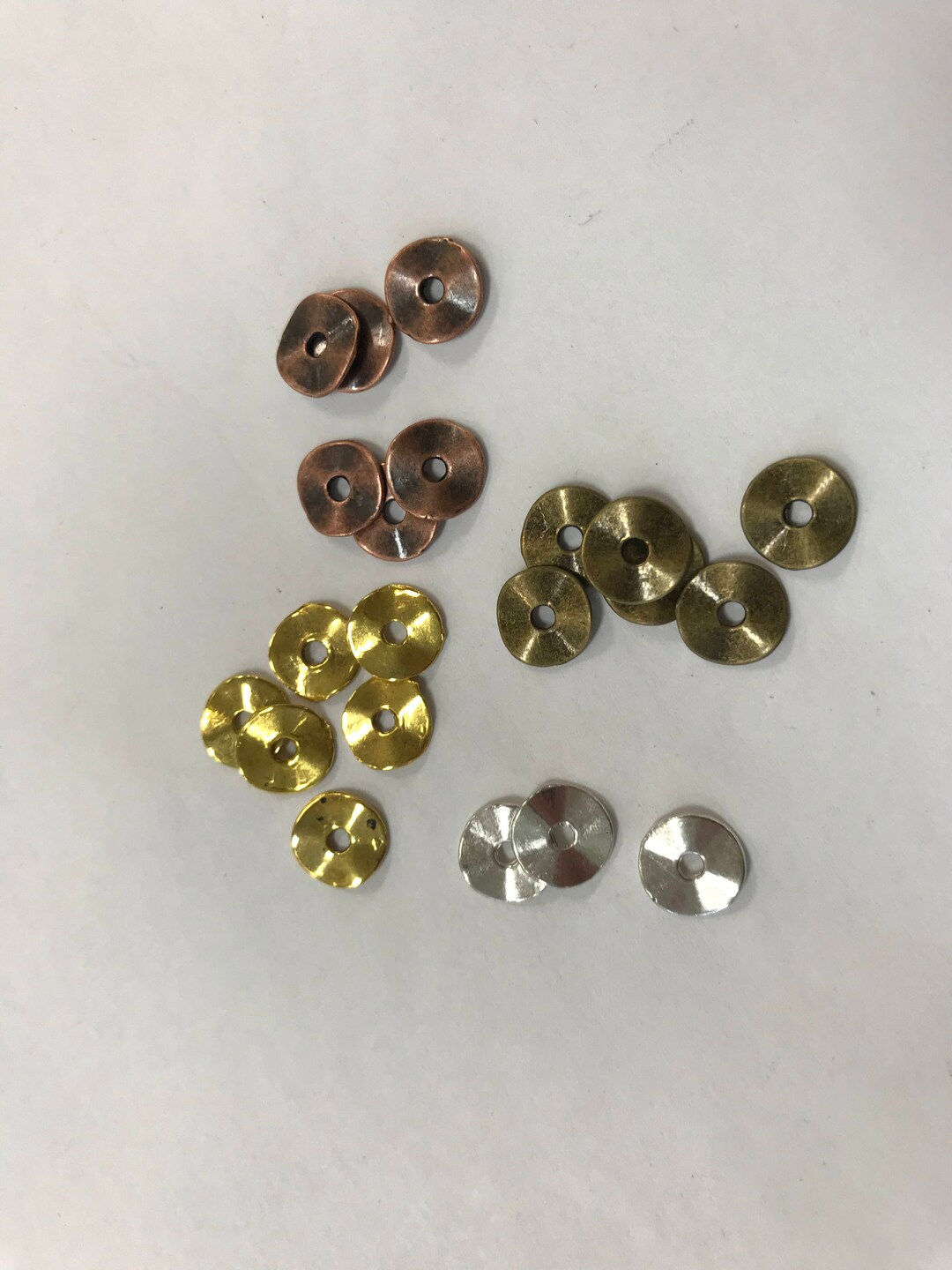 10mm Pewter Spacer Flat Thin Disc Charm Finding, 125grams Bag, - Etsy