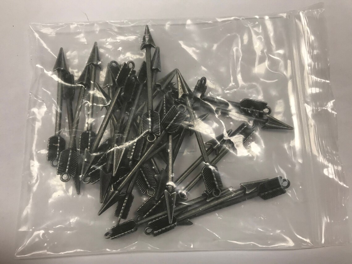 8x64mm Arrow Shaped Pewter Pendant Charm Finding Around 125 - Etsy